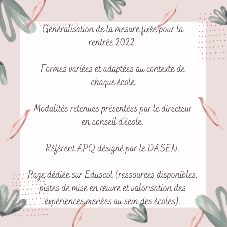 Les 30 minutes quotidiennes d’APQ – • VIE DE MAITRESSE